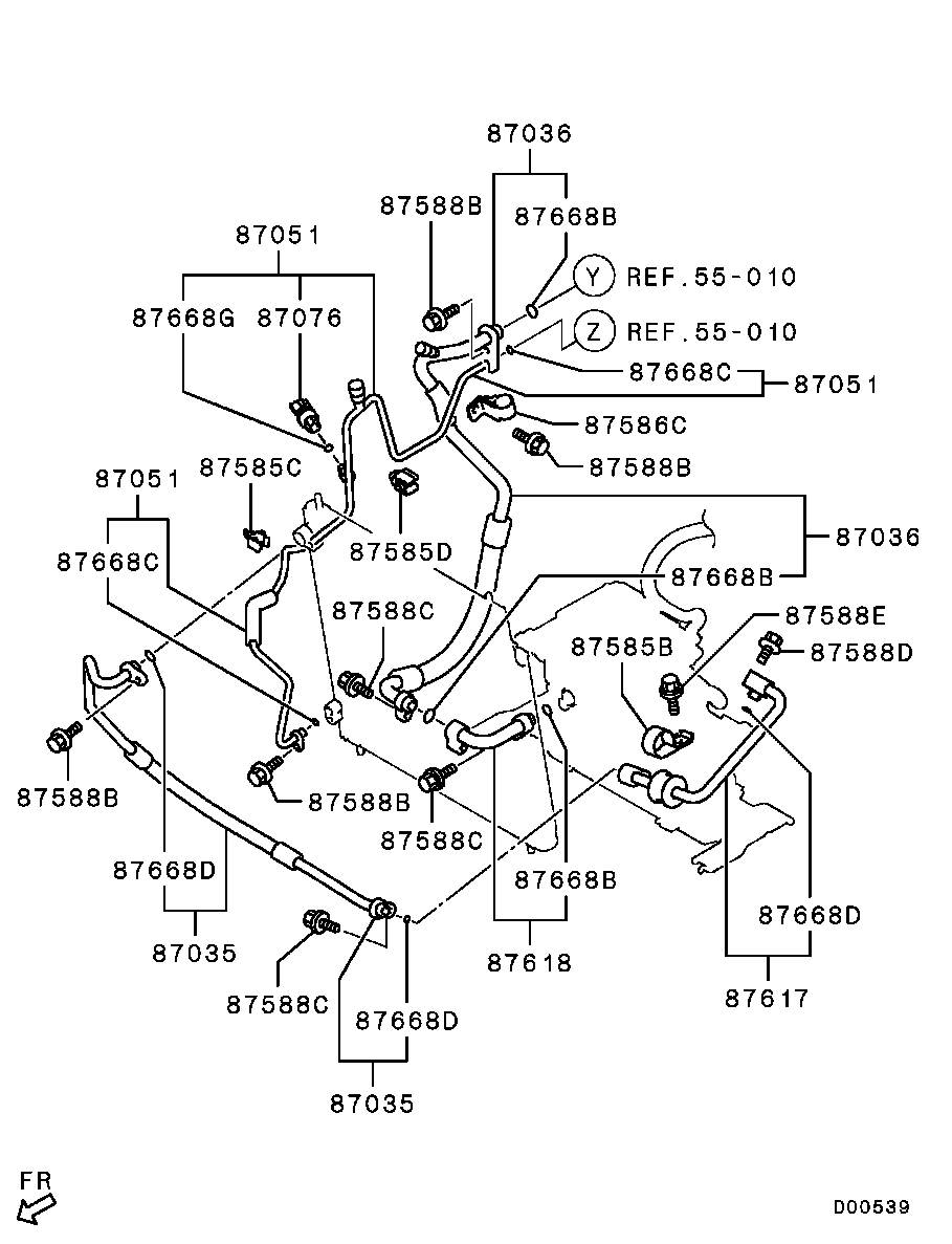 MR306627 Switch,A/C Refrigerant Pressure Mitsubishi | YoshiParts