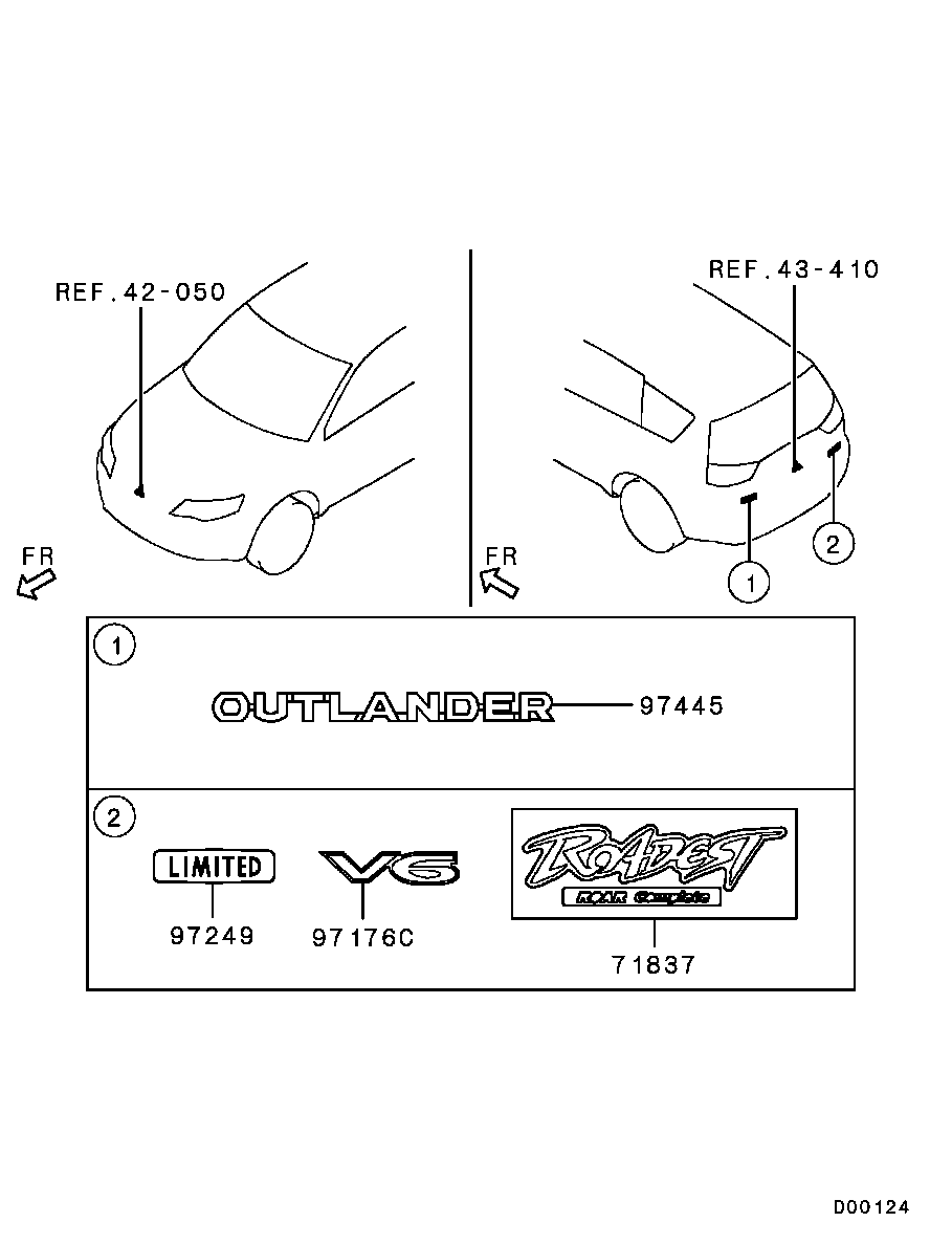 7415A107 Mark,Outlander Mitsubishi | YoshiParts