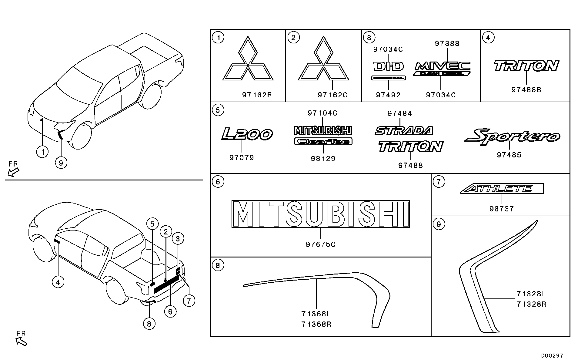 7415A500 Mark,Sportero Mitsubishi | YoshiParts