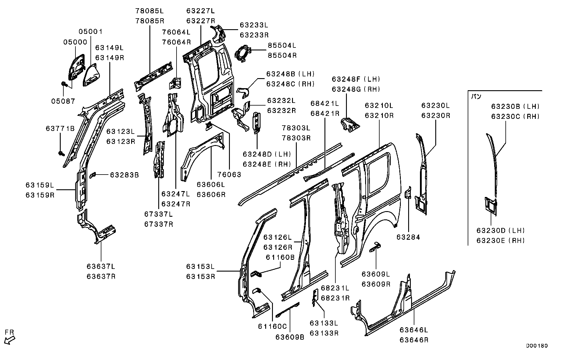 MQ506240 Reinforcement Qtr Panel Rr Mitsubishi YoshiParts mq506240-reinforcement-qtr-panel-rr-mitsubishi-yoshiparts