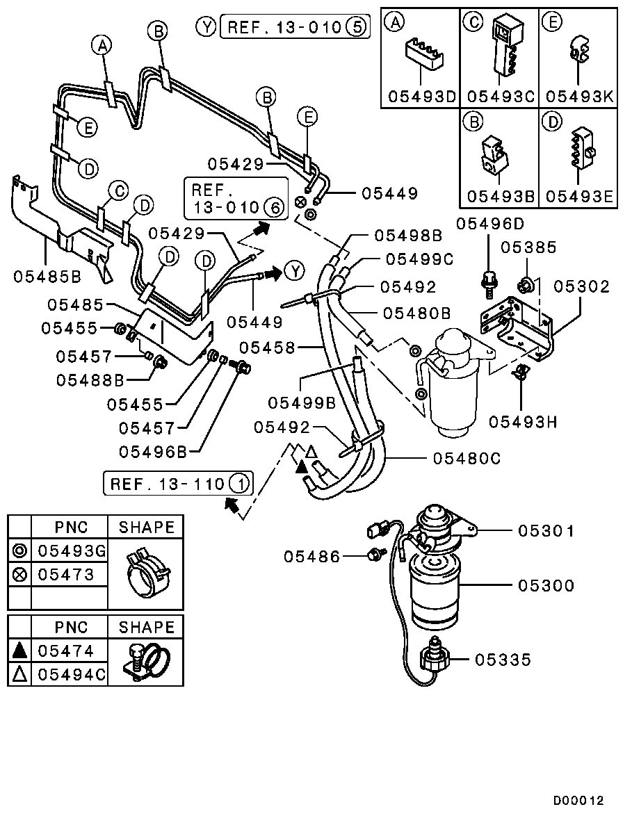 MR481033 Body,Fuel Filter Mitsubishi | YoshiParts