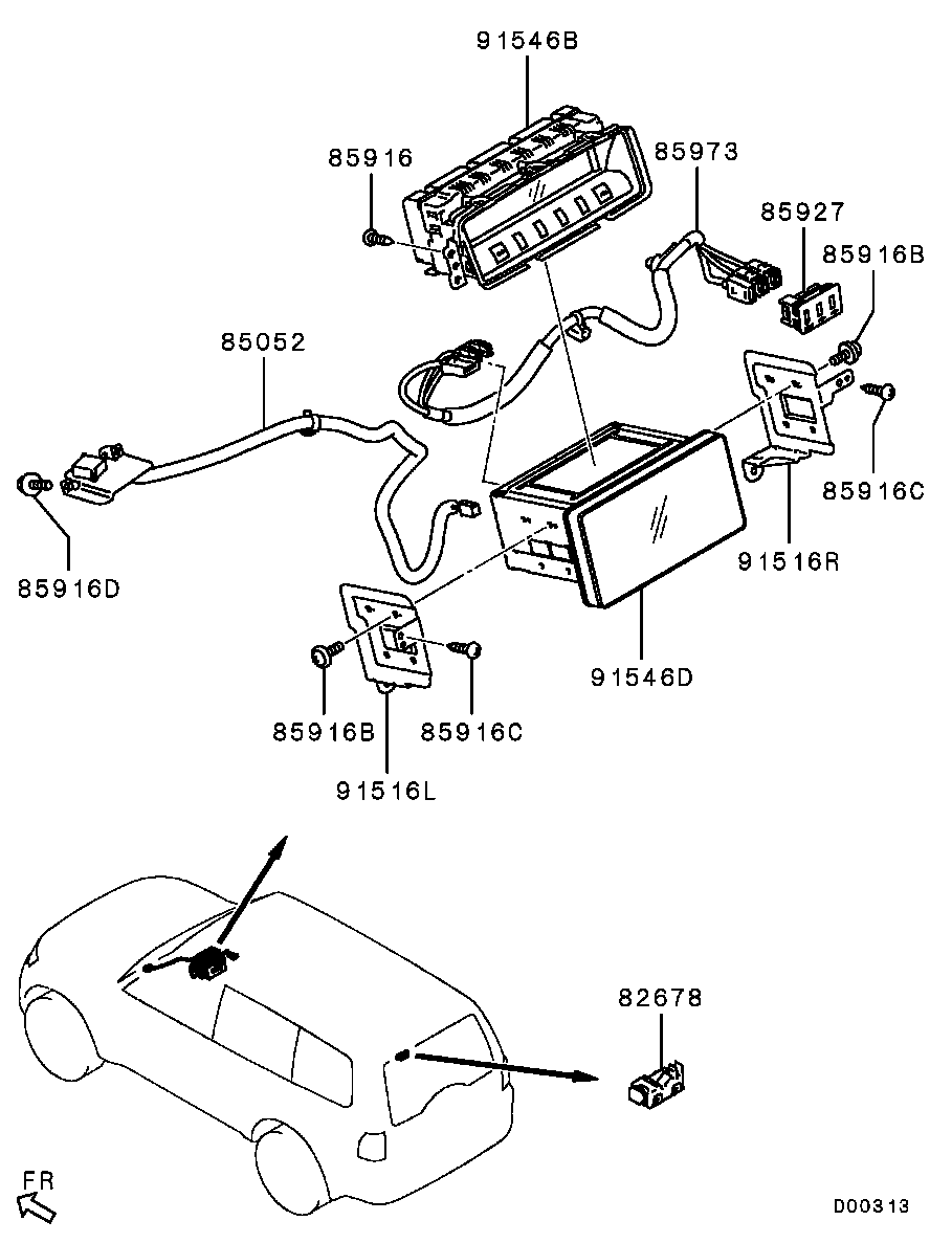 8750A042 Display,Multivision Mitsubishi | YoshiParts