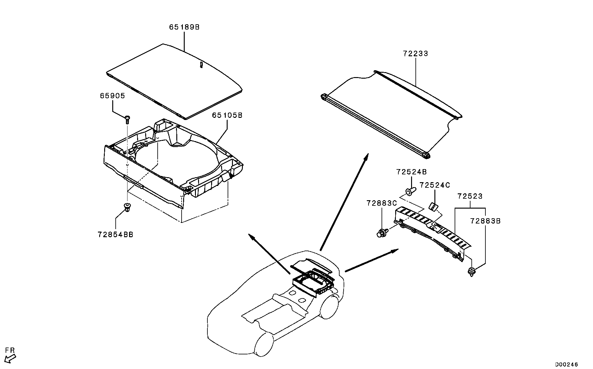 7237A148XA Trim,Rr Shelf Mitsubishi | YoshiParts