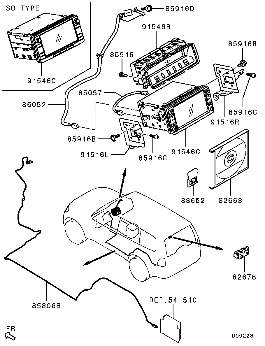 8750A042 Display,Multivision Mitsubishi | YoshiParts