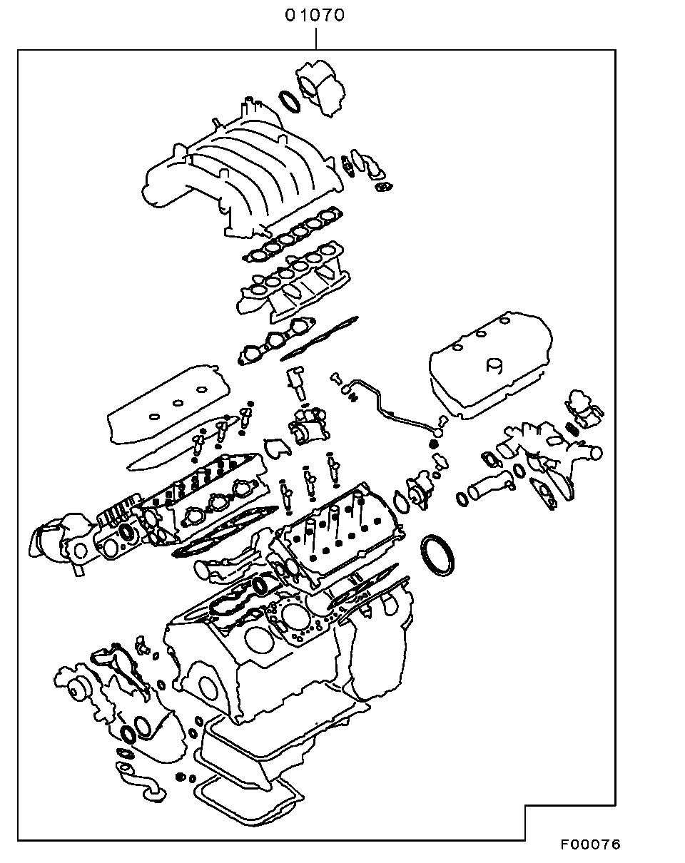 1000B789 Gasket Kit,Eng Overhaul Mitsubishi | YoshiParts
