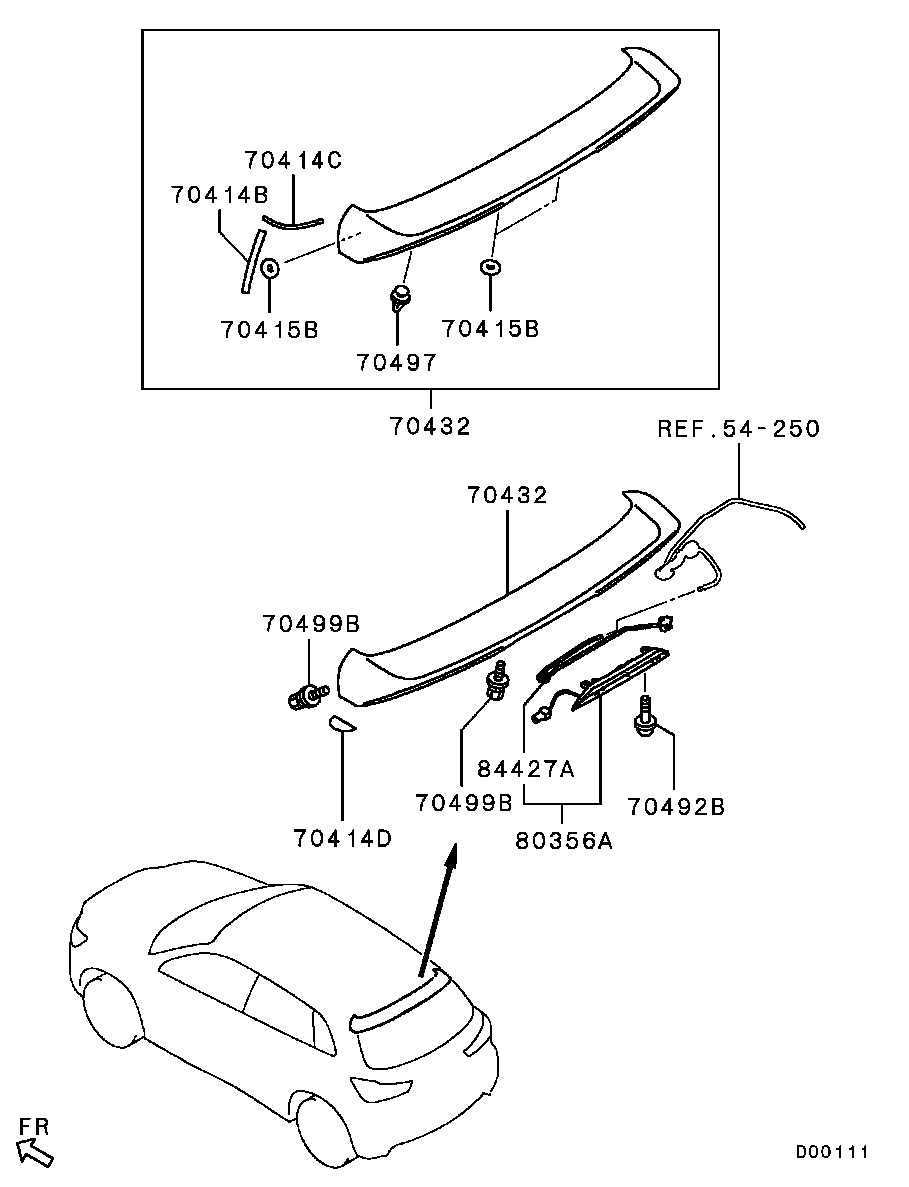 8334A093 Lamp Assy,High Mounted Stop Mitsubishi | YoshiParts