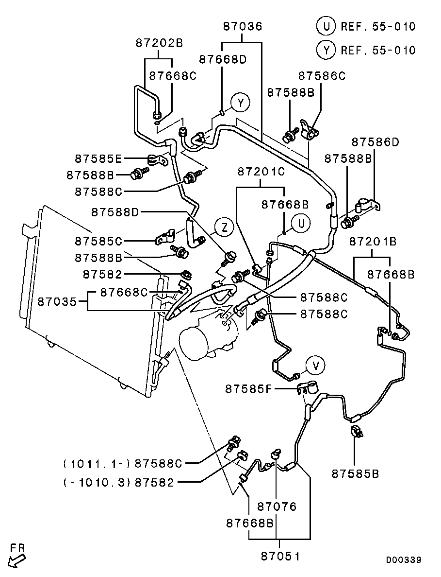 7815A118 Pipe,A/C Condenser Outlet Mitsubishi | YoshiParts