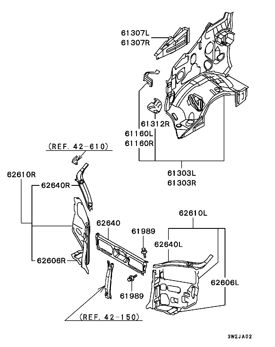 MR125636 Panel,Headlamp Support,Upr Mitsubishi | YoshiParts