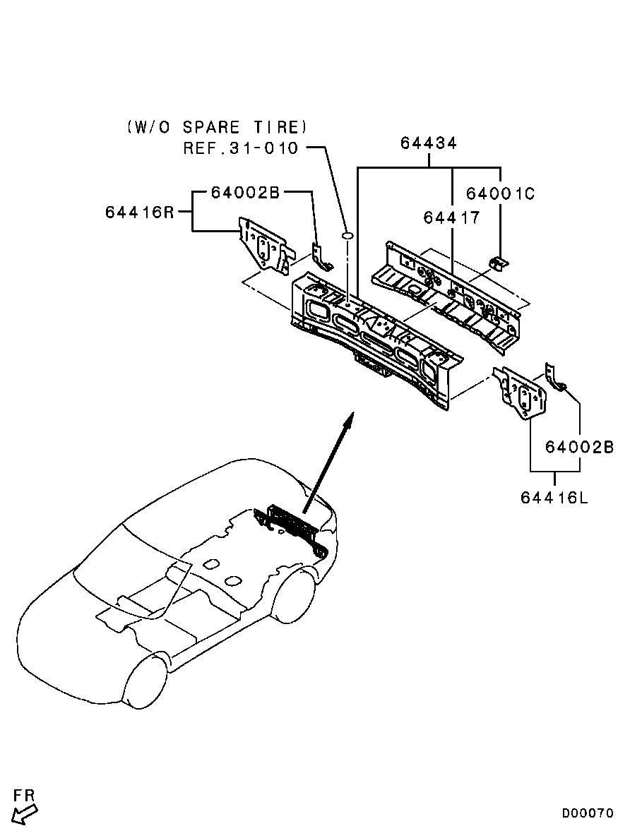 5257A601 Panel,Rr End,Otr Mitsubishi | YoshiParts