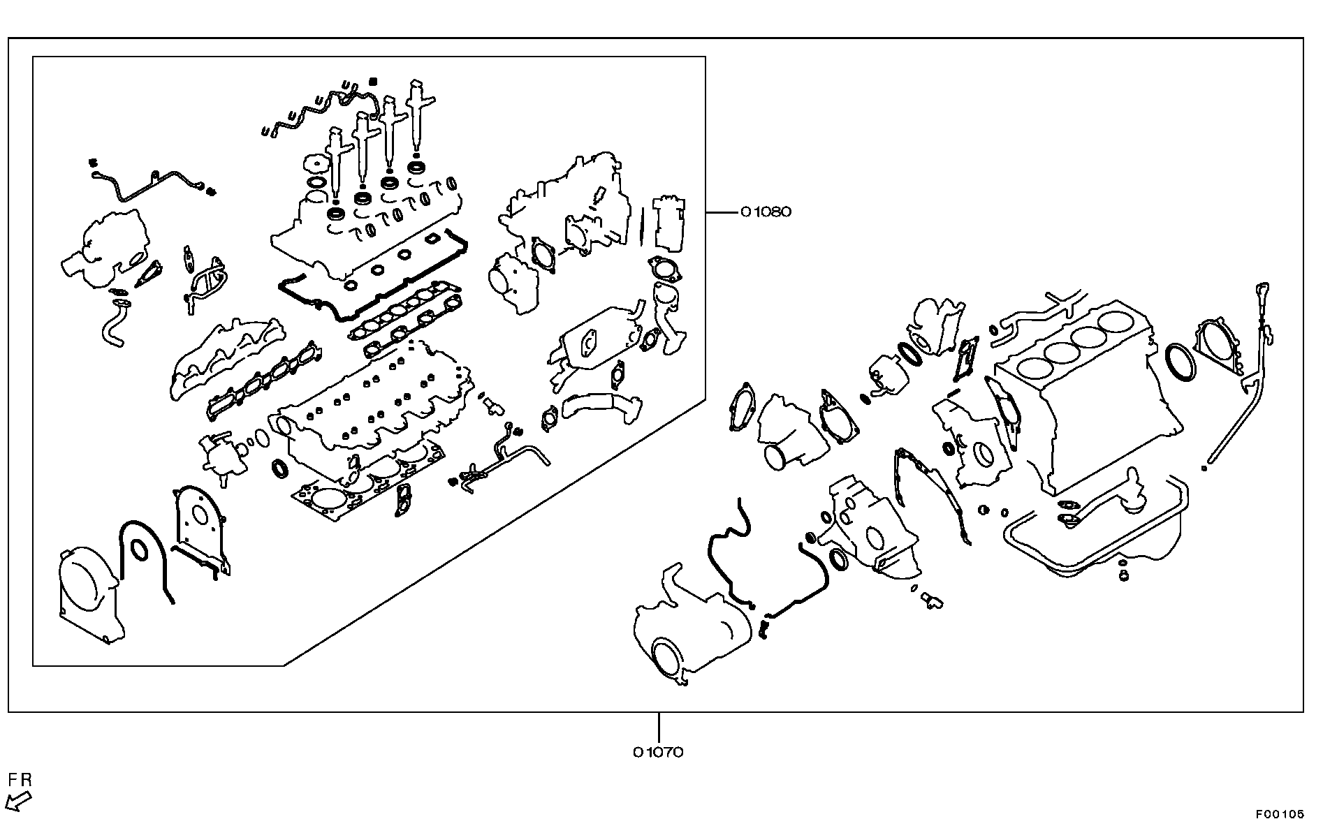 1000C941 Gasket Kit,Eng Overhaul Mitsubishi | YoshiParts