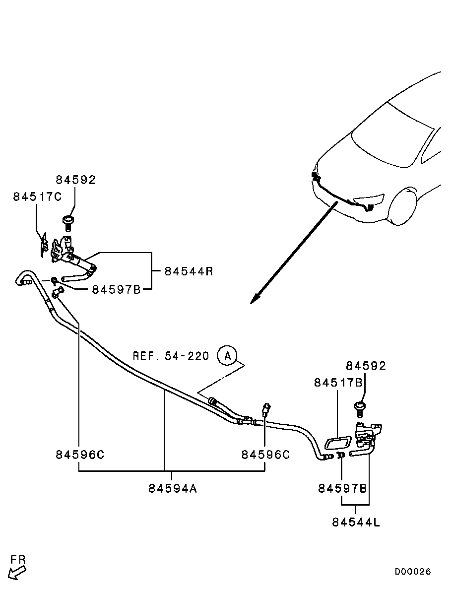 8264A039 Actuator,Headlamp Washer,Lh Mitsubishi | YoshiParts