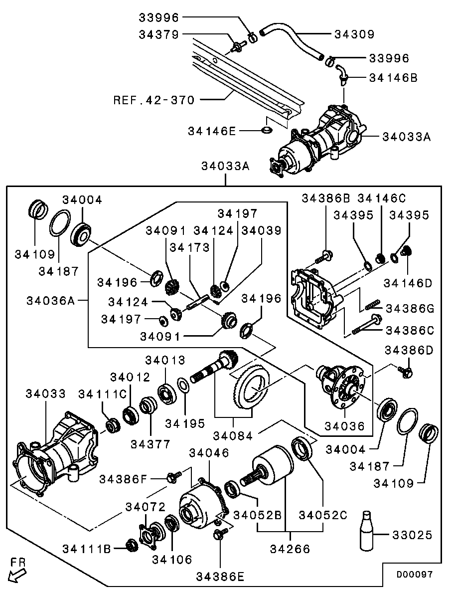 MQ703814 Bearing,Rr Diff Case Mitsubishi | YoshiParts