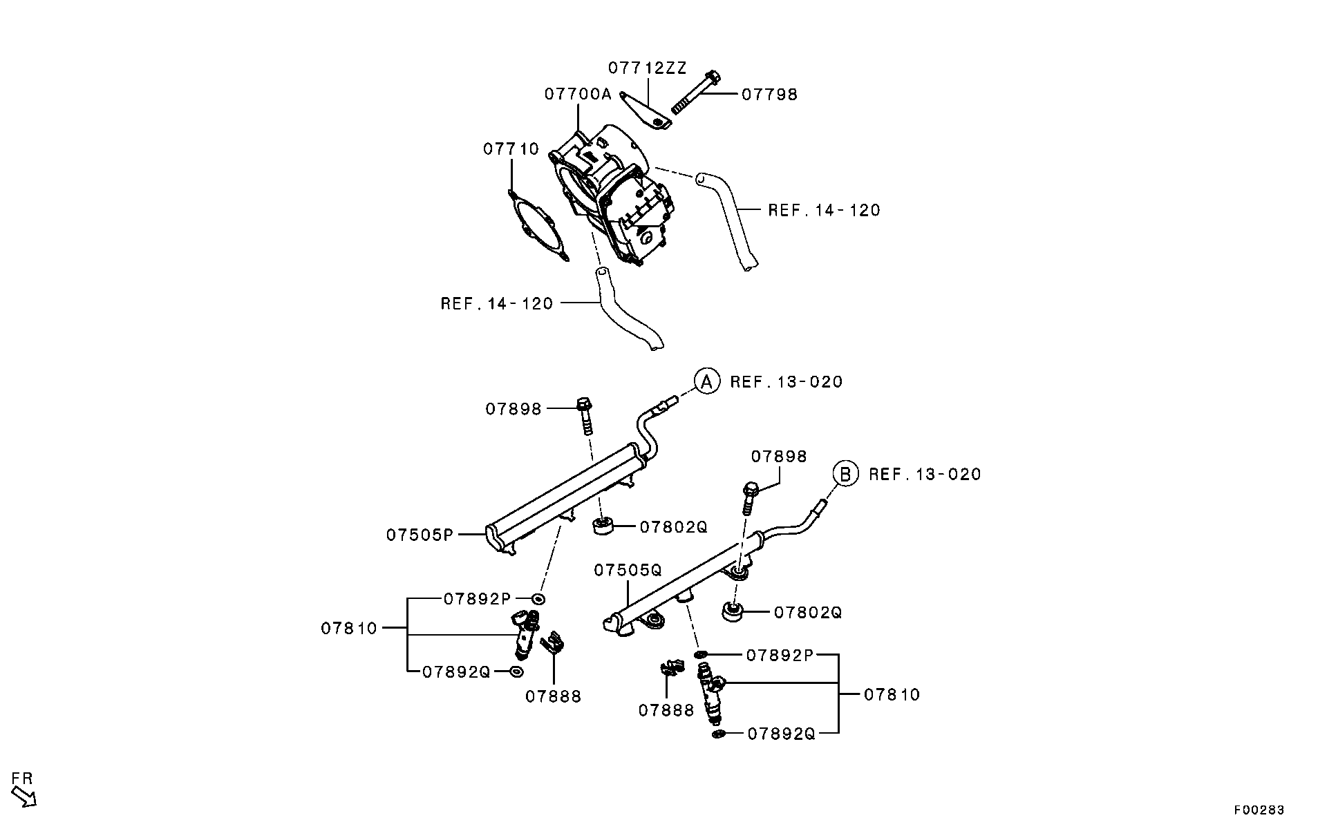 1465A414 Injector Kit,Fuel Mitsubishi | YoshiParts