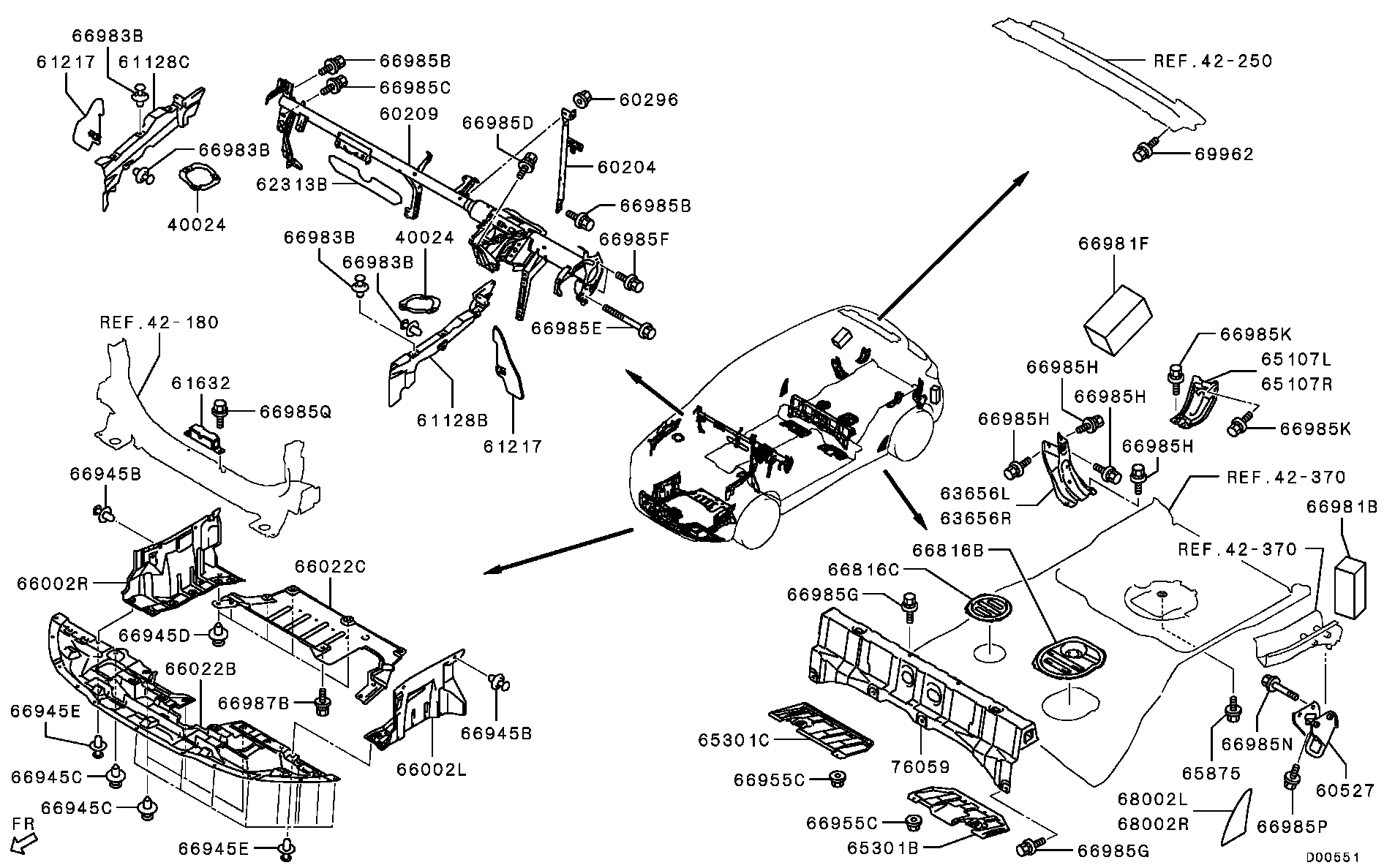5379A269 Cover,Eng Room Under,Fr Mitsubishi | YoshiParts