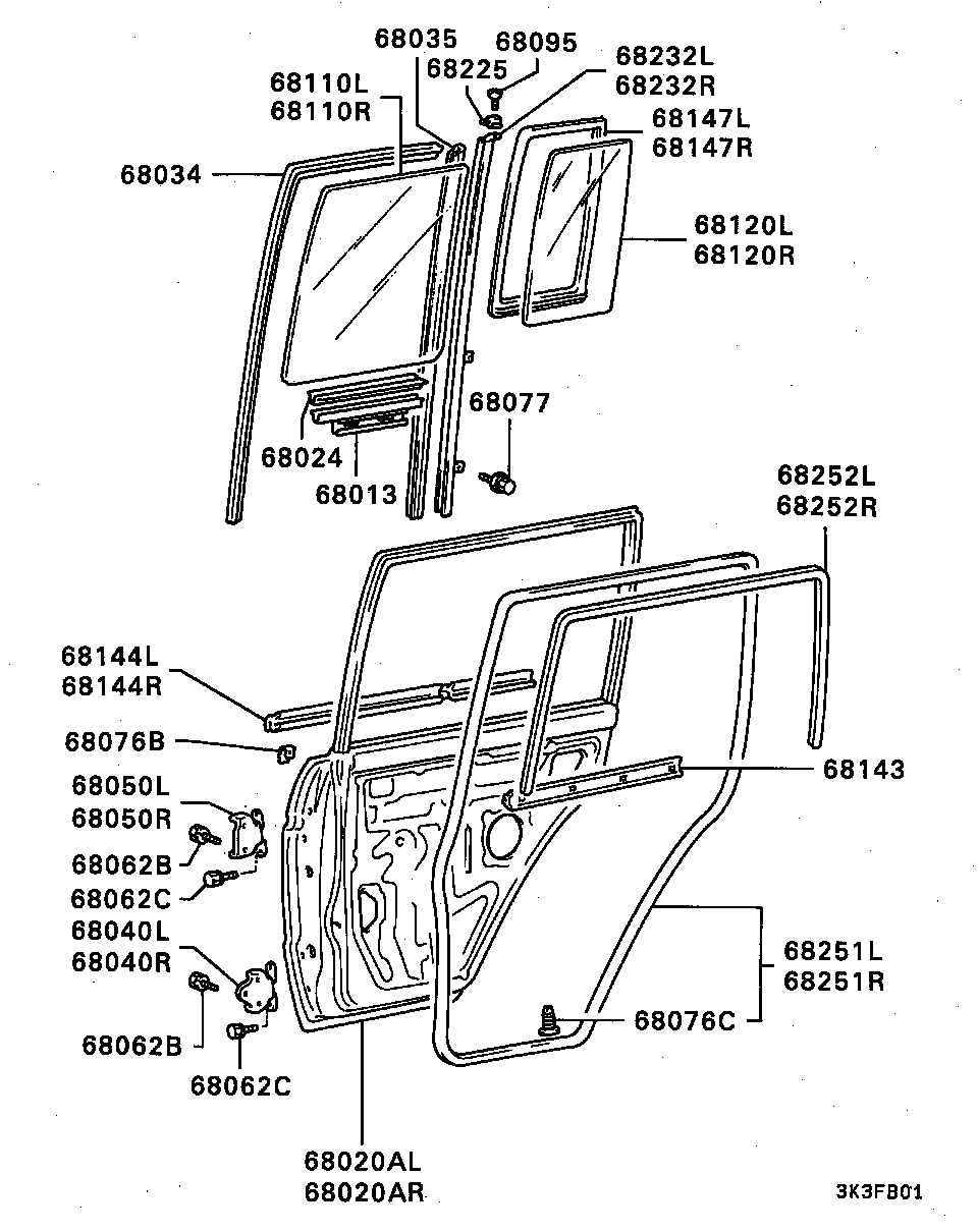 MB320029 Runchannel,Rr Door Window Glass Mitsubishi | YoshiParts