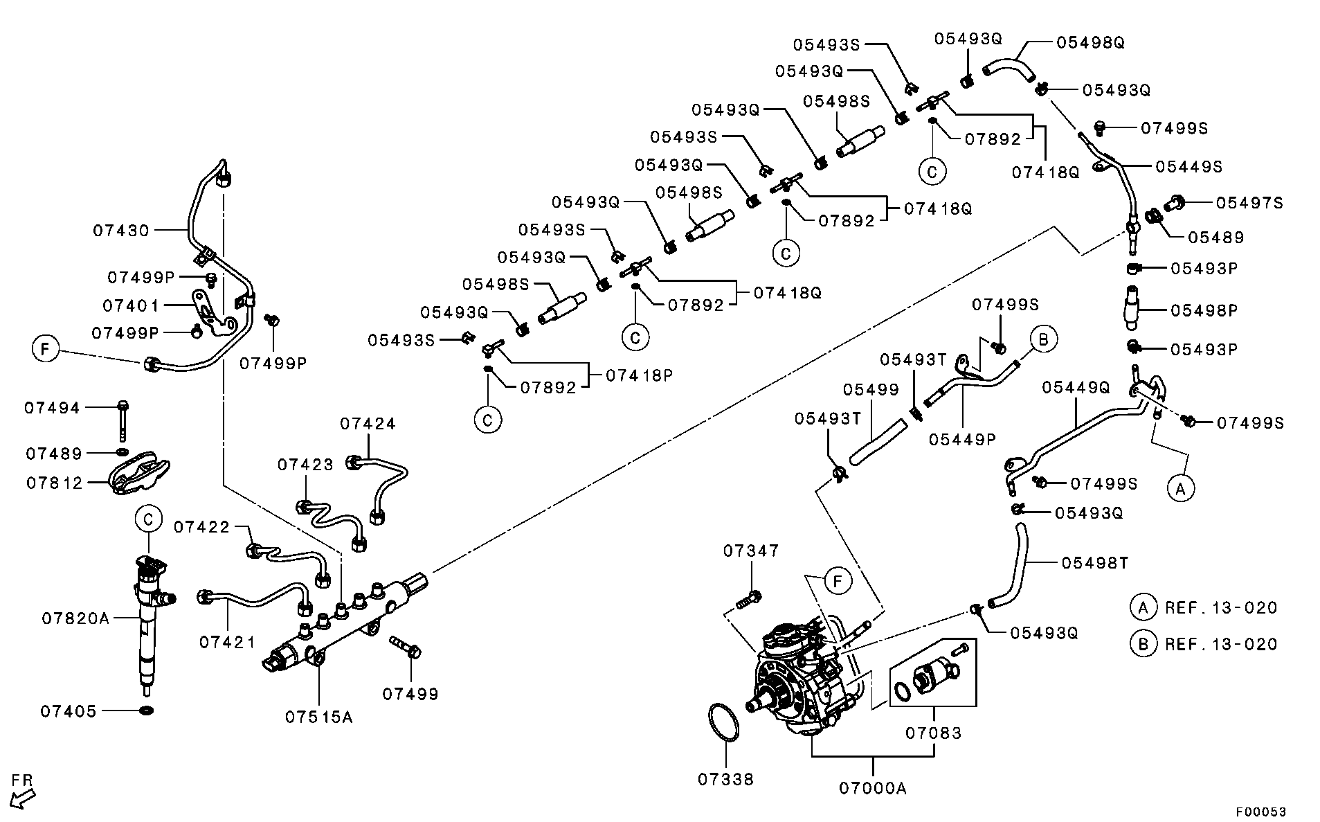 1465A433 Rail Assy,Fuel Injection Mitsubishi | YoshiParts