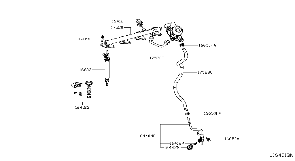 17106-HG00A Pipe Assy Nissan | YoshiParts