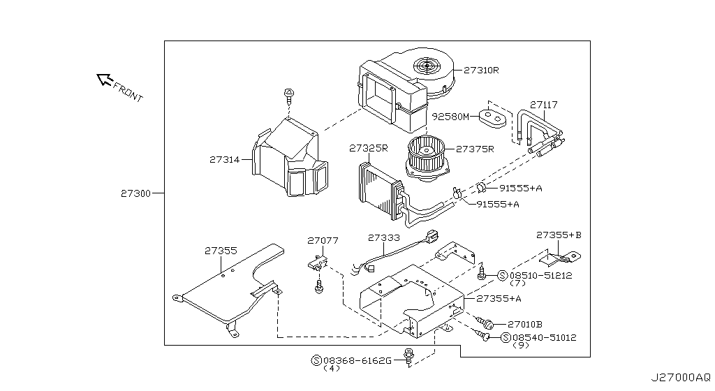 27325-VW400 Core Assy Nissan | YoshiParts
