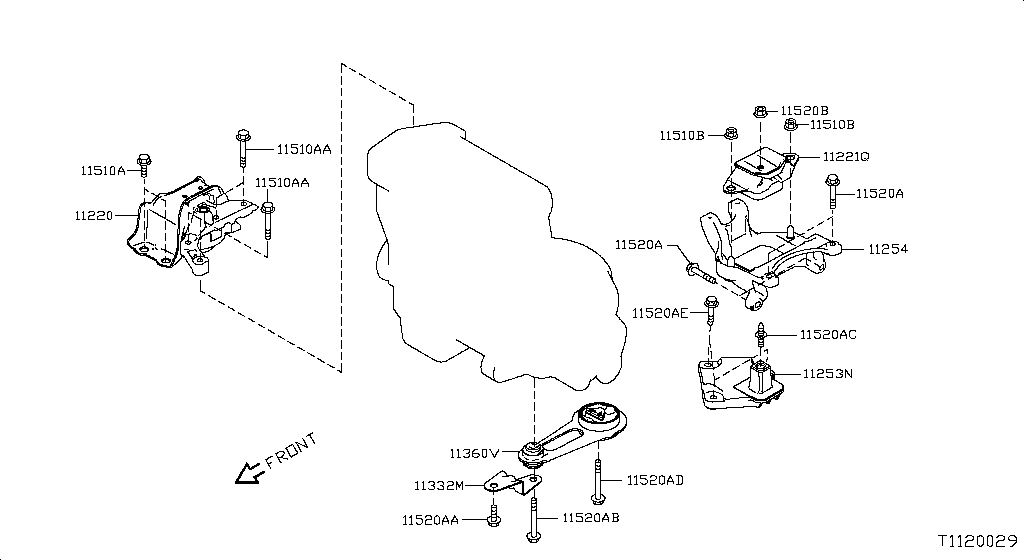 11360-1HC0A Rod Assy-Torq Nissan | YoshiParts
