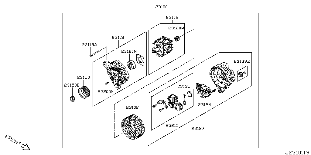 23127-6A00D Alternator Cover Nissan | YoshiParts