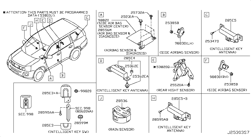 53820-JG00A Sensor Assy-Hei Nissan | YoshiParts