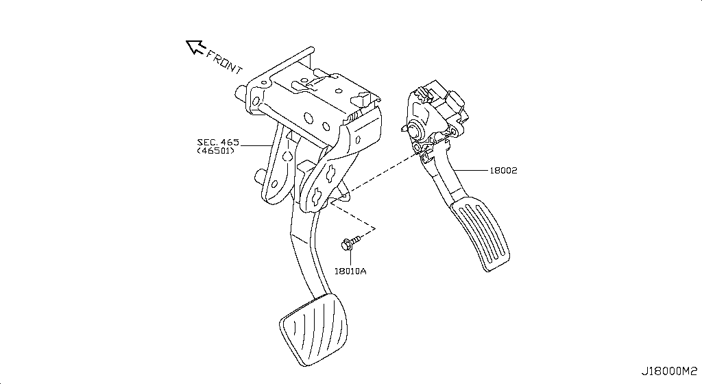 18002-1KM0A Lever Complete Nissan | YoshiParts