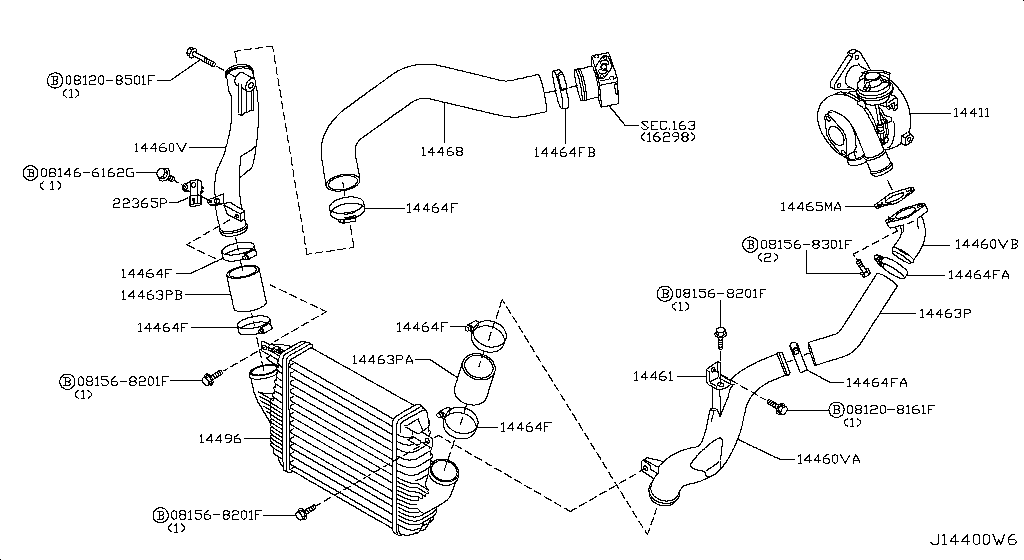 14460-LC20A Tube Assy-Inlet Nissan | YoshiParts