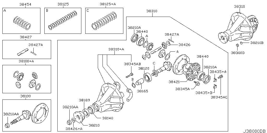 38310-6A00G Gear Gear Nissan | YoshiParts