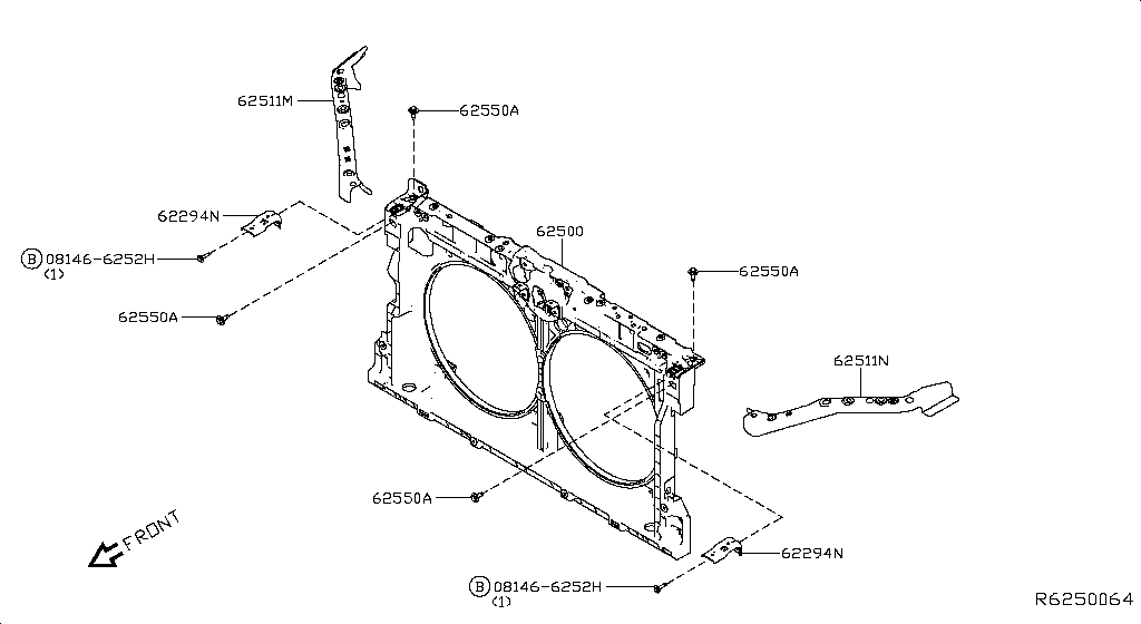 F2512-6CAMA Support Nissan | YoshiParts