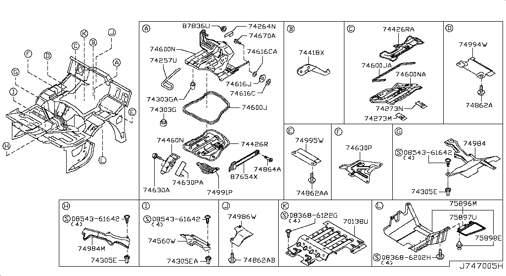 74281-VW610 Cover Assy-Eng Nissan | YoshiParts