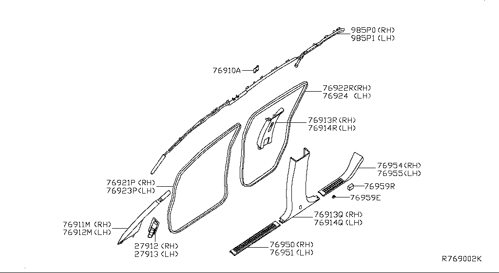 769B4-ZR00A Plate-Kicking,F Nissan | YoshiParts