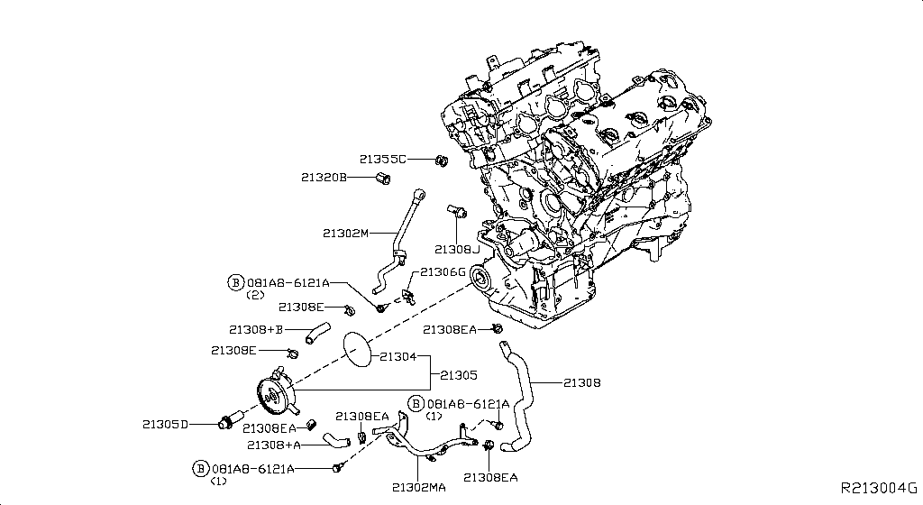 21305-9N00A Cooler Oil Nissan | YoshiParts