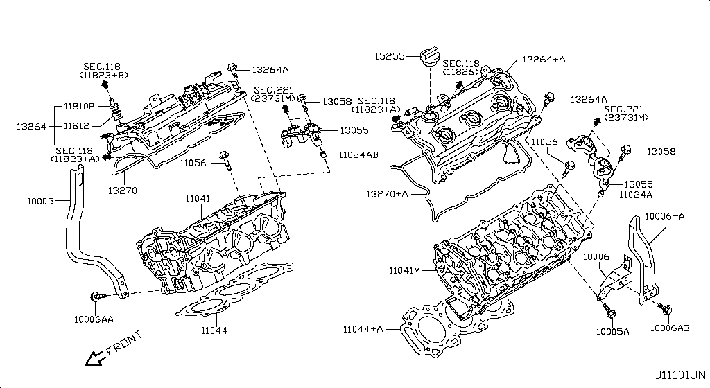 13264-JK00A Cover Assy-Valv Nissan | YoshiParts