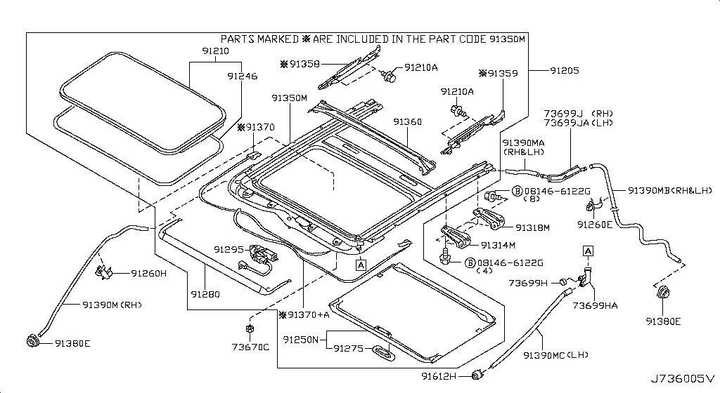 91358-CB04A Guide Assy Nissan | YoshiParts