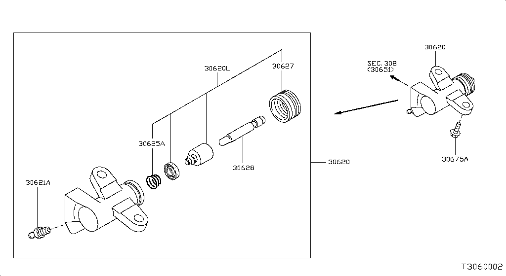 30620-EA00A Cylinder-Assy Nissan | YoshiParts