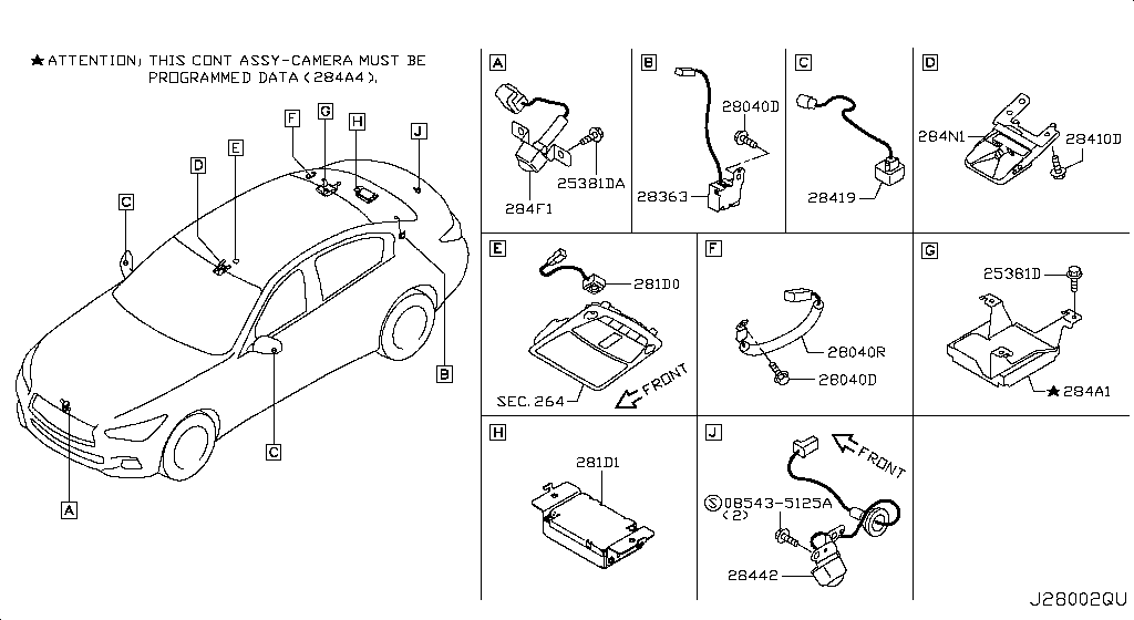 28419-5NA0A Camera Assy-Sid Nissan | YoshiParts