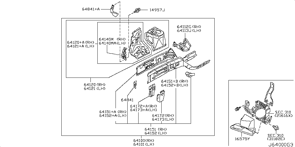 64120-6A0A2 Strut Housing Nissan | YoshiParts