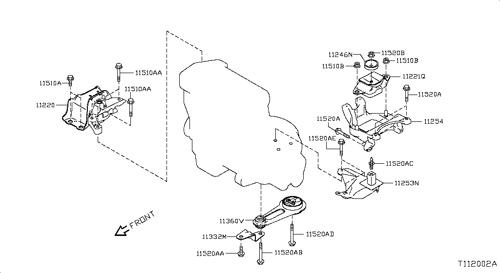 11360-1HC0A Rod Assy-Torq Nissan | YoshiParts