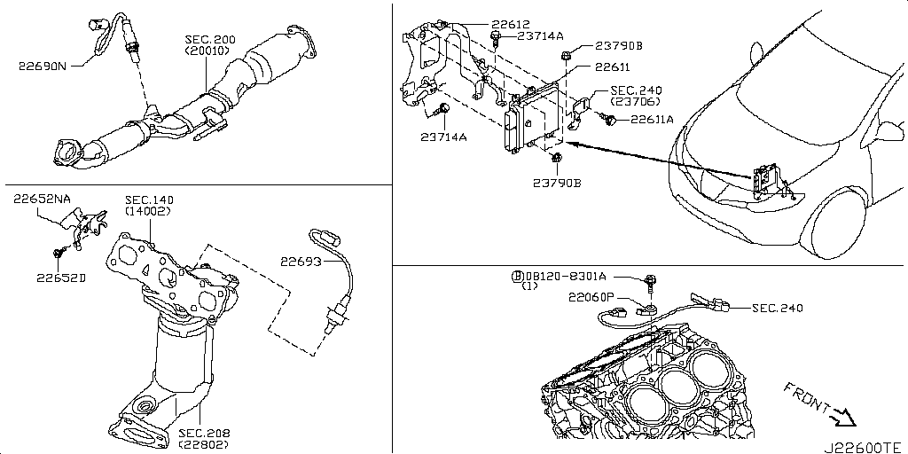 23710-1AB2B Unit Control Nissan | YoshiParts