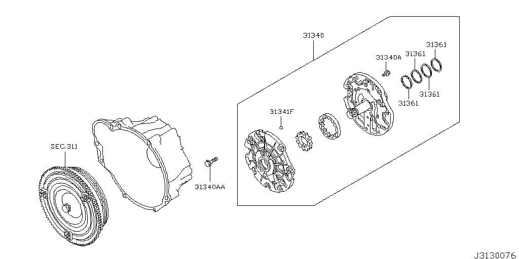 31340-6A0A1 Oil Pump Assembly Nissan | YoshiParts