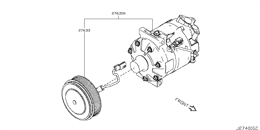 92600-1VA0B Compr-Air Condi Nissan | YoshiParts