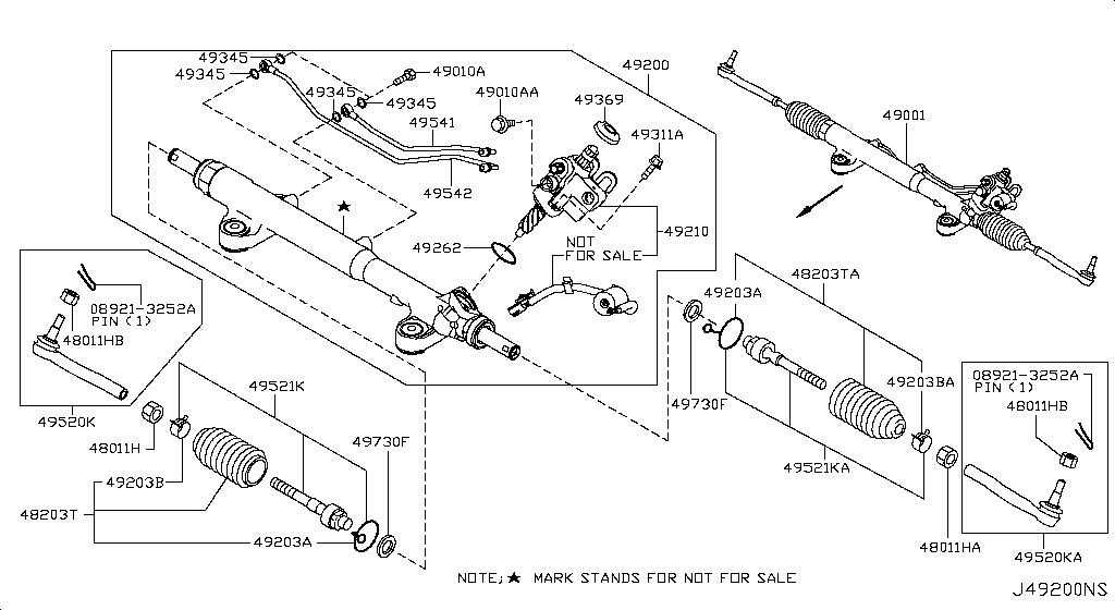 48636-1CA0B Spacer Nissan | YoshiParts