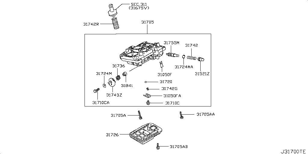 31705-6A0A4 Control Valve Assy Nissan | YoshiParts
