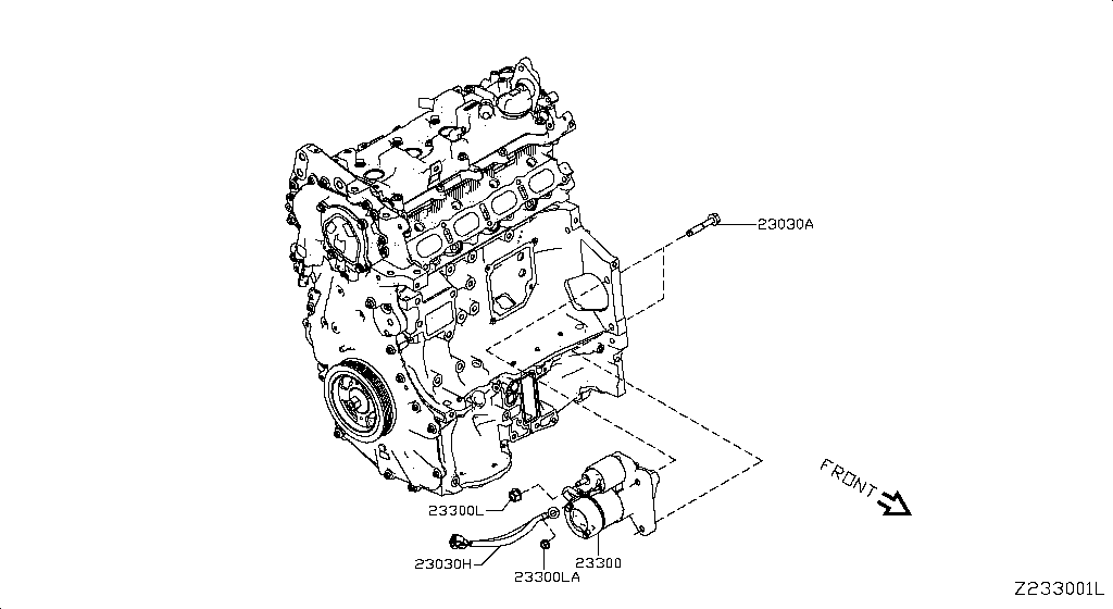 23300-5NA0A Motor-Starter Nissan | YoshiParts