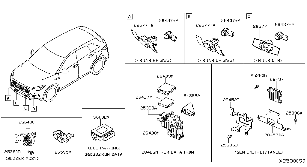 28452-5NA1B Bracket-Distanc Nissan | YoshiParts
