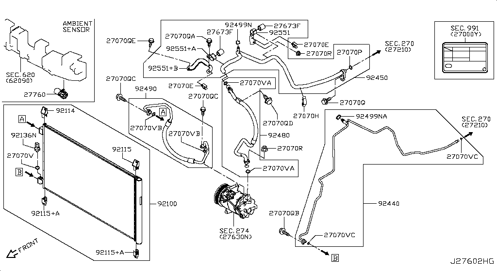 92440-4CA0A Pipe-Front Nissan | YoshiParts