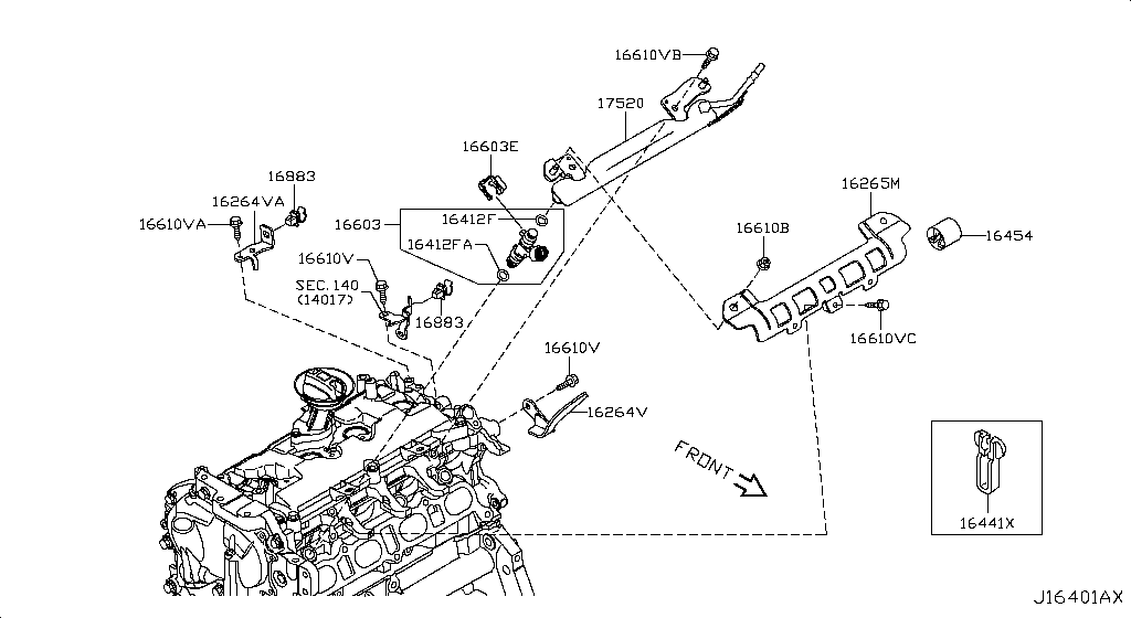 16600-3RC0A Injector-Fuel Nissan | YoshiParts