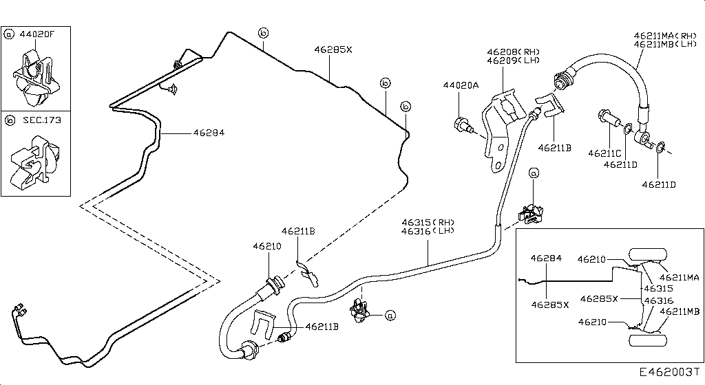 46208-JY01A Brkt-Brake,Rh Nissan | YoshiParts