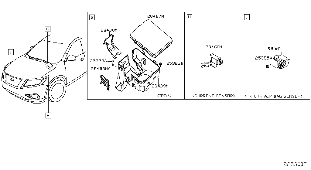 98581-3JA8A Sensor-Air Bag Nissan | YoshiParts