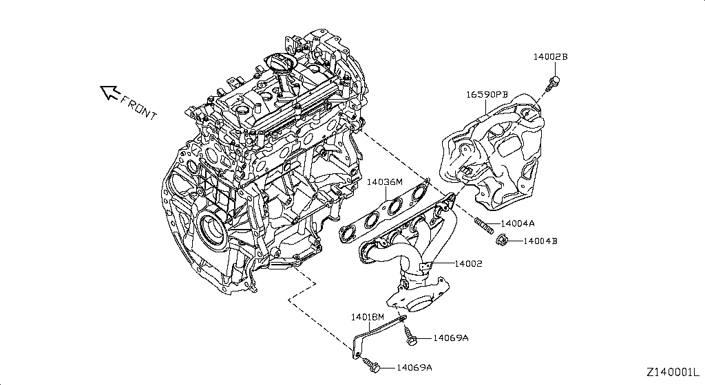 16590-3RC0A Cover-Exh Manif Nissan | YoshiParts